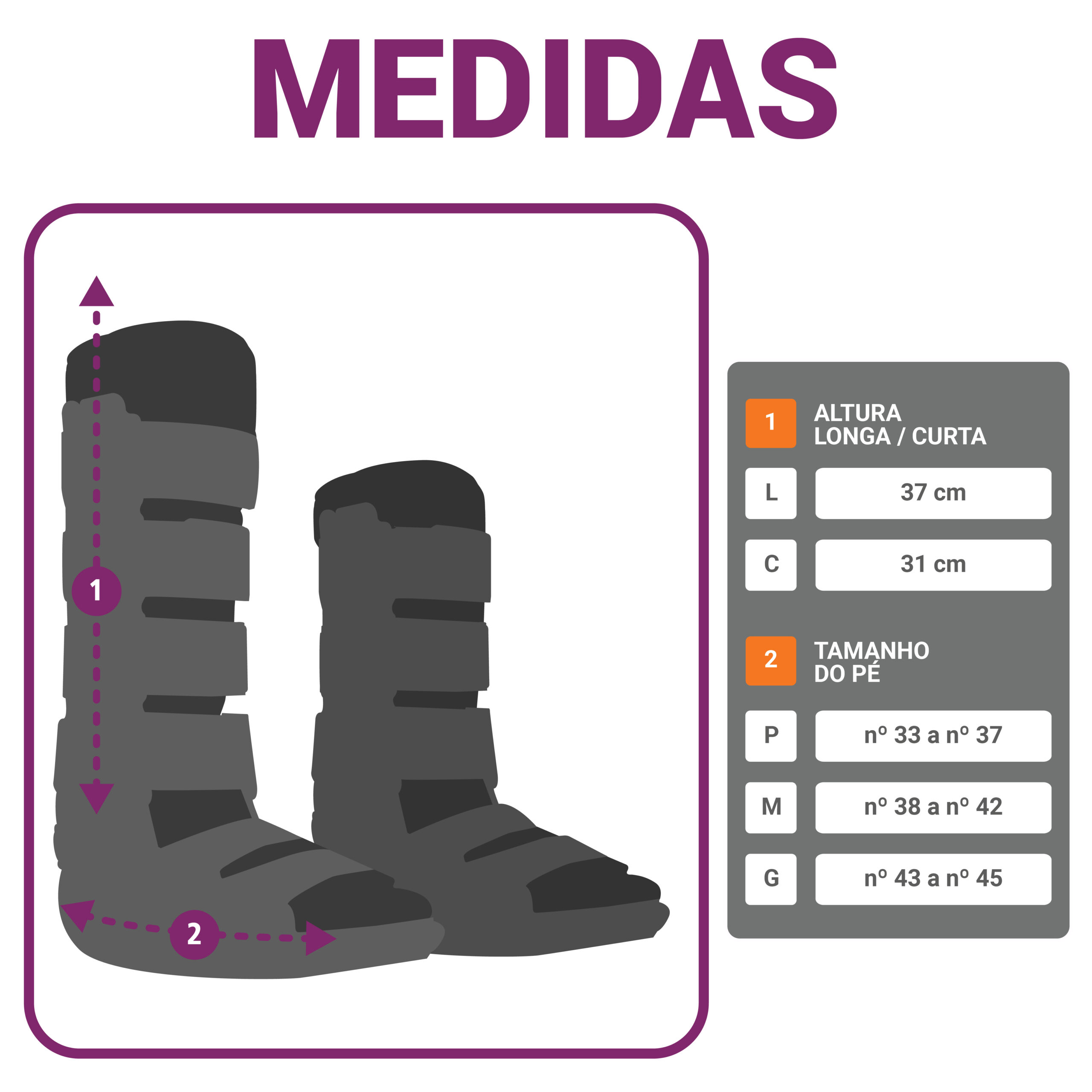 Bota Inmovilizadora Standard Corta - Fanio